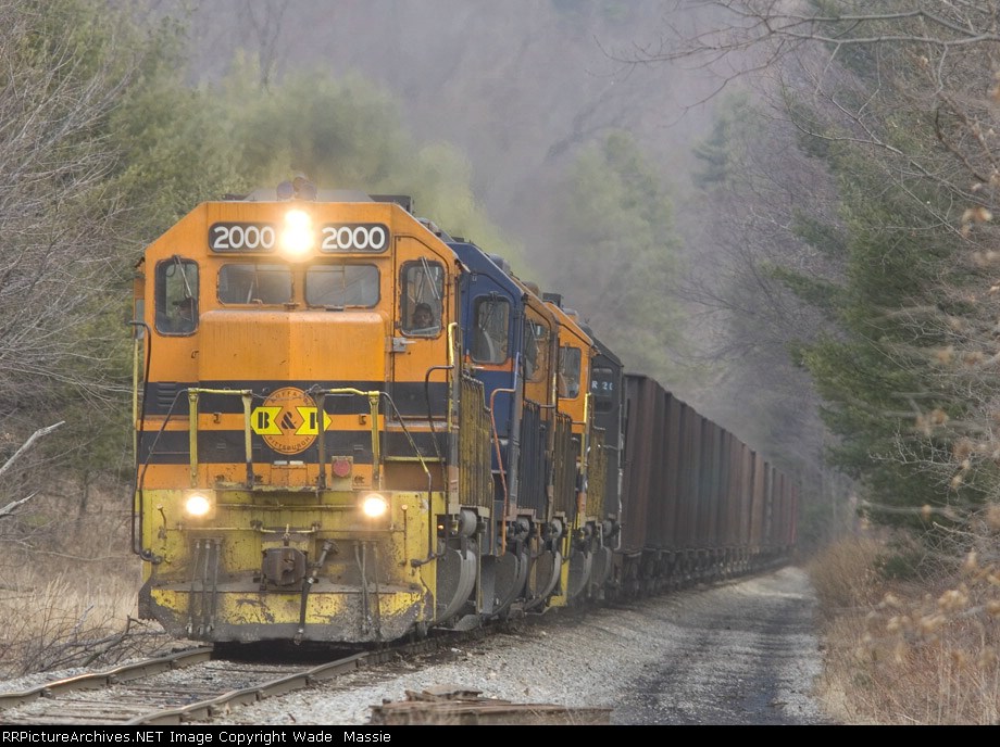 BPRR 2000 with a loaded coal train